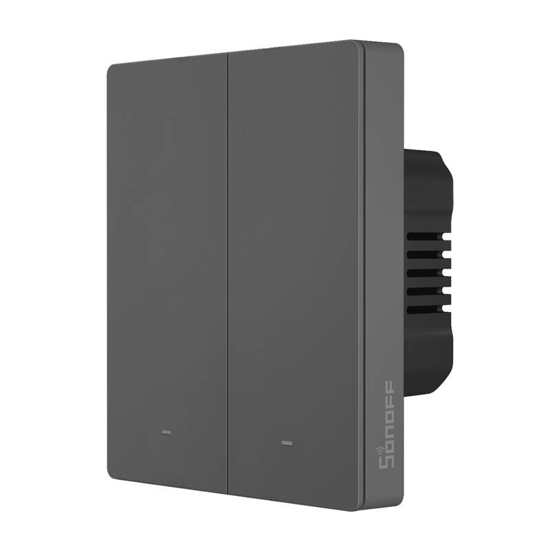 Inteligentní WiFi nástěnný vypínač SONOFF M5-2C-80 (2kanálový, do ...